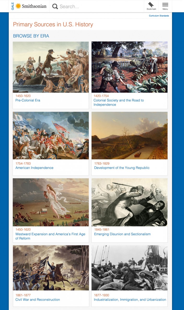 New Smithsonian Primary Sources in U.S. History: Lively, First Person ...