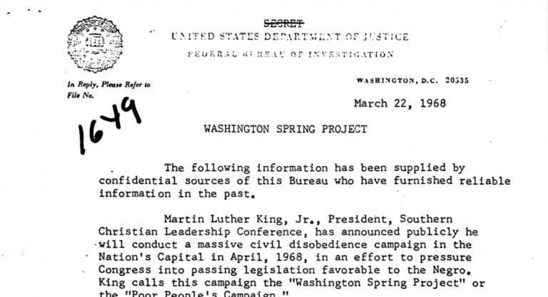Martin Luther King Jr. Declassified: 9 Primary Source Documents | Gale ...