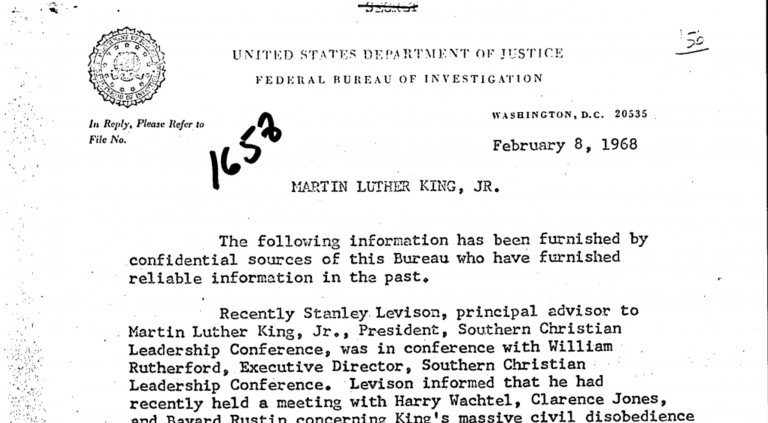 Martin Luther King Jr. Declassified: 9 Primary Source Documents | Gale ...