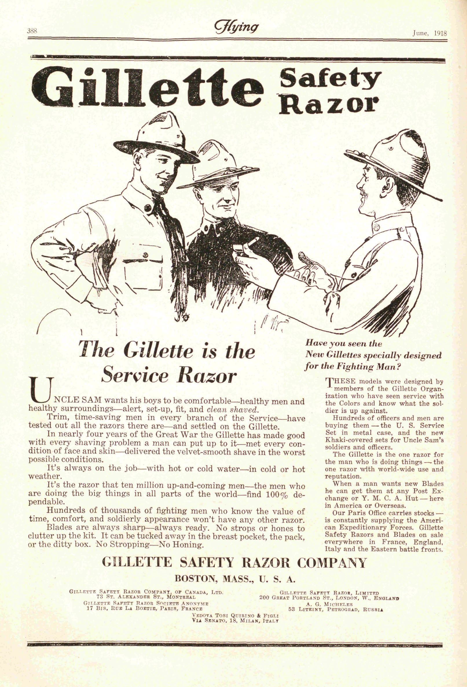Looking Back at 100 Years of Gillette Advertisements