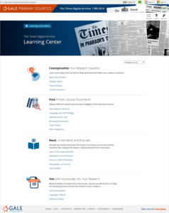 Coming Soon: Learning Centers for Gale Primary Sources | Gale Blog ...