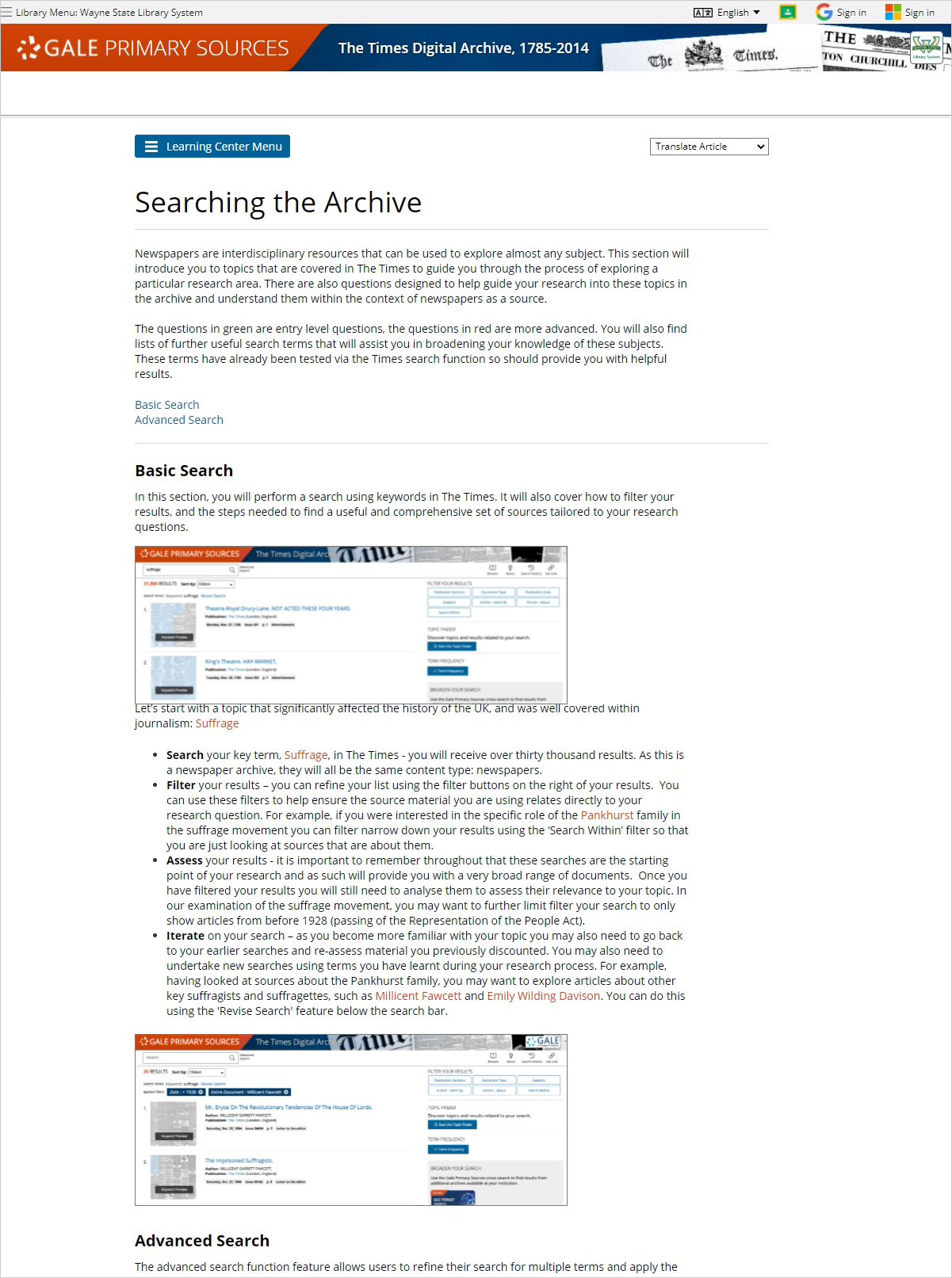 Coming Soon: Learning Centers for Gale Primary Sources | Gale Blog ...
