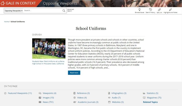 Plan Your Next Great Classroom Debate with Gale In Context: Opposing ...
