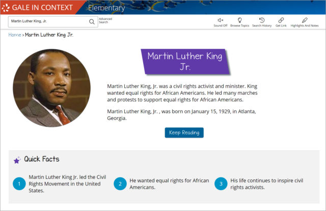 Teaching Students of All Ages About Martin Luther King Jr. | Gale Blog ...