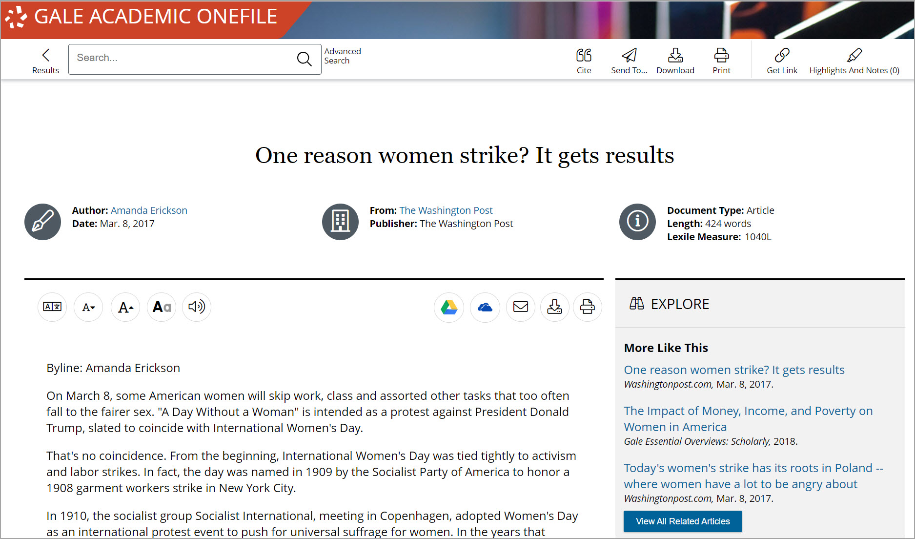 Research Women's Rights With Gale Academic OneFile | Gale Blog: Library ...