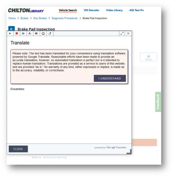 ChiltonLibrary Translation Tool for English Language Learners | Gale ...