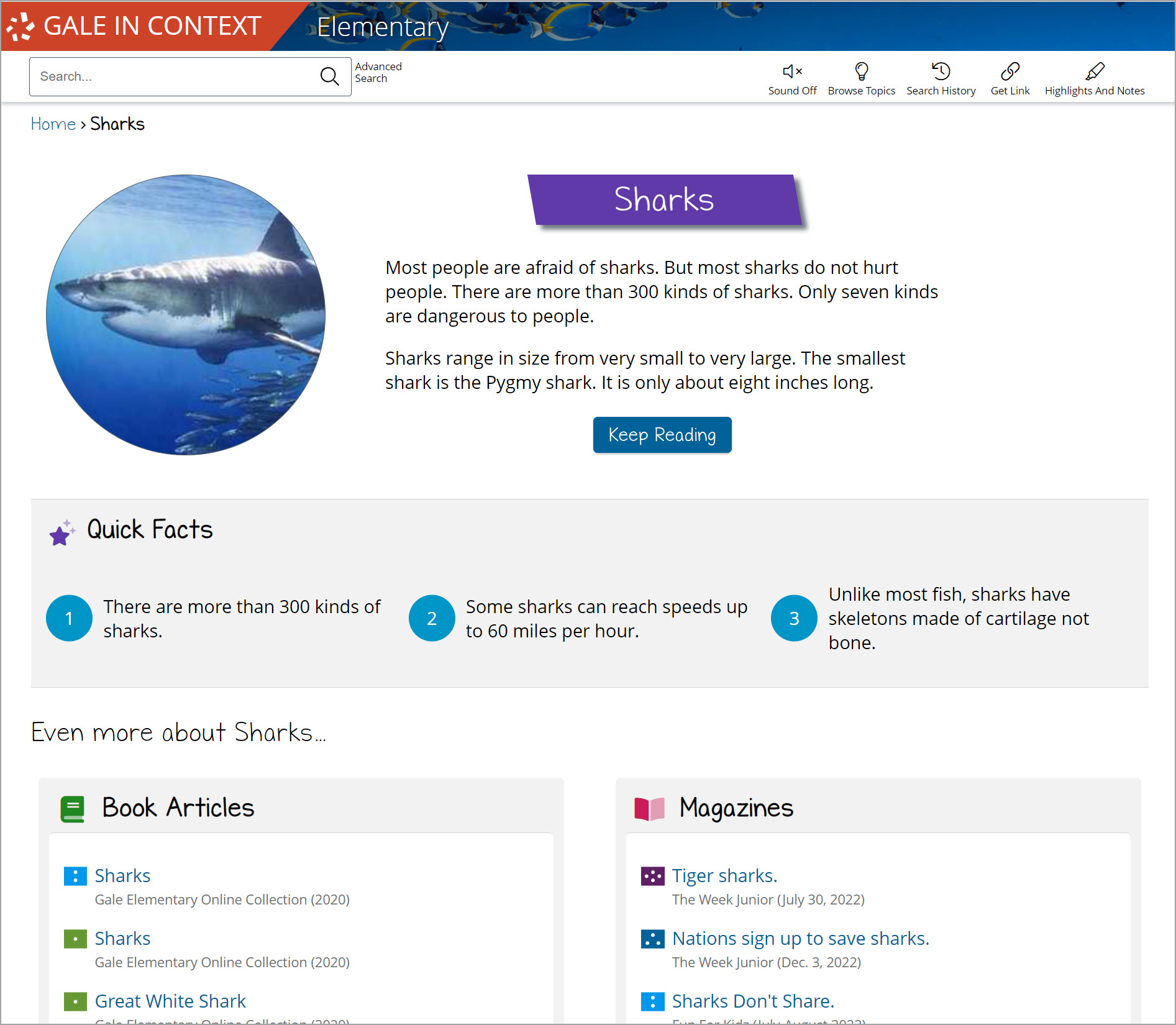 Bring Shark Week Into the Classroom | Gale Blog: Library & Educator News | K12, Academic & Public