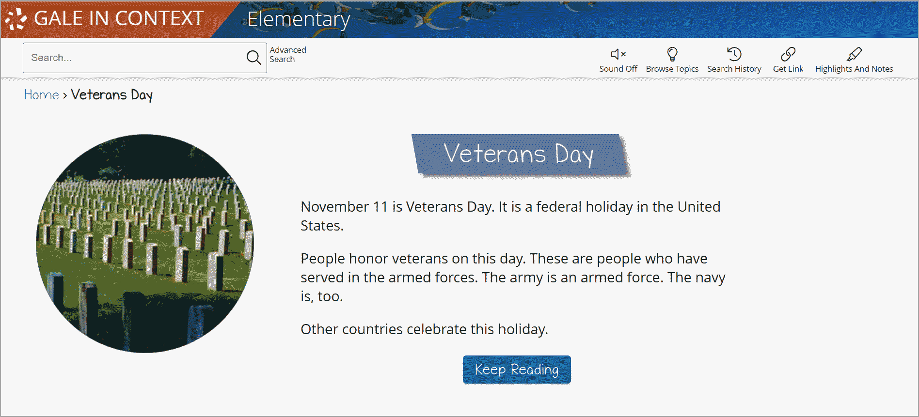 Honor Our Veterans in Your Elementary Classroom | Gale Blog: Library ...